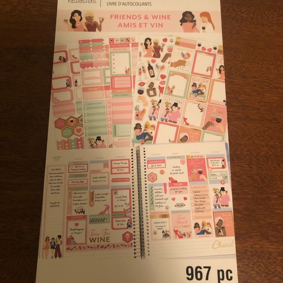 Recollections | Office | Recollections Sticker Book Friends Wine | Poshmark